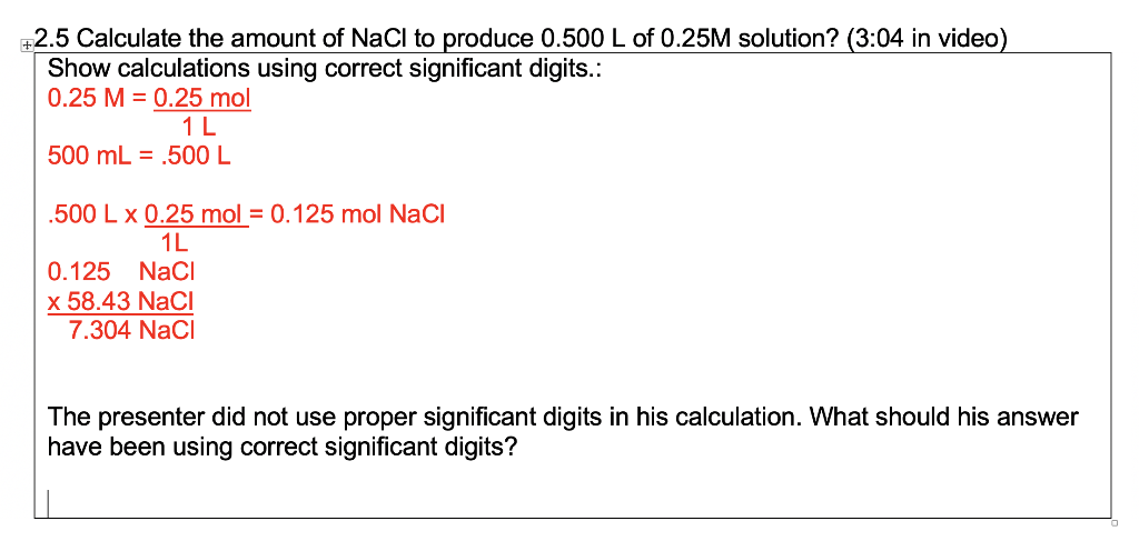 Solved I need help with the correct sig digit. A brief | Chegg.com
