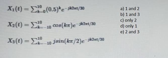 Solved Fourier series representations of three continuous | Chegg.com