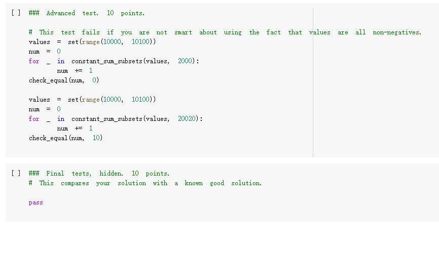 Solved Question 2: Iterating over all subsets with a given | Chegg.com