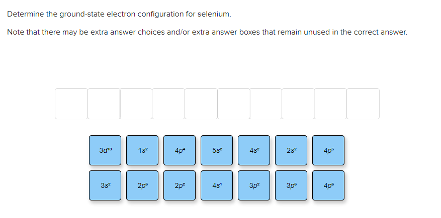 Solved Determine the ground-state electron configuration for | Chegg.com