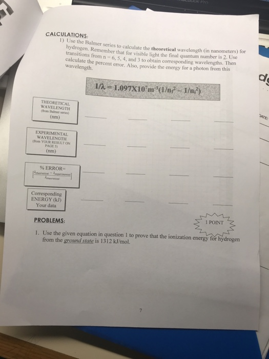 Solved CALCULATIONS lmer series to calculate the theoretical | Chegg.com