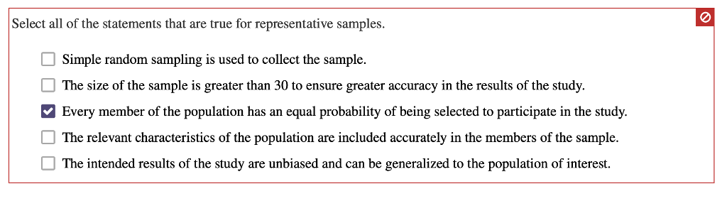 Representative Sample