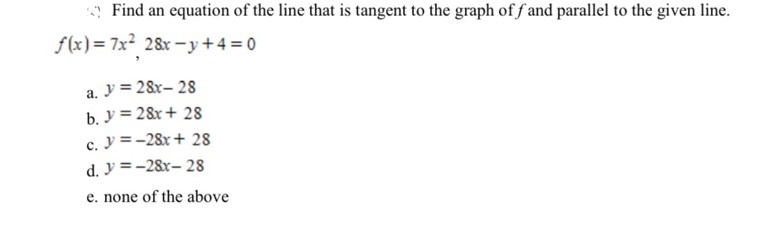 Solved 15? Find an equation of the line that is tangent to | Chegg.com
