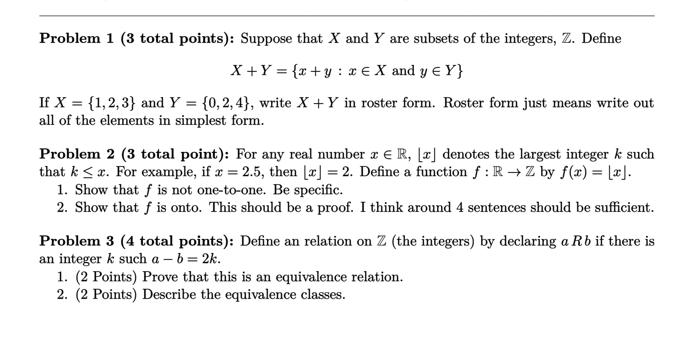 Solved X Y {x Y X∈x And Y∈y} If X {1 2 3} And Y {0 2 4}