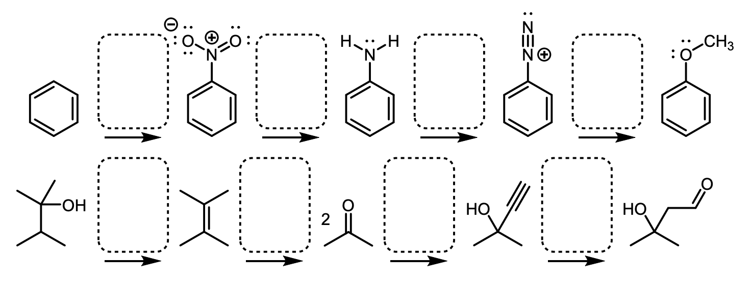 Solved Fill in the reagents for each step Fill in the | Chegg.com