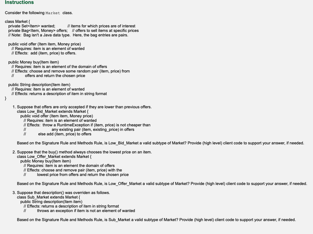 Solved Purpose Explore the use of type abstraction. Grading | Chegg.com