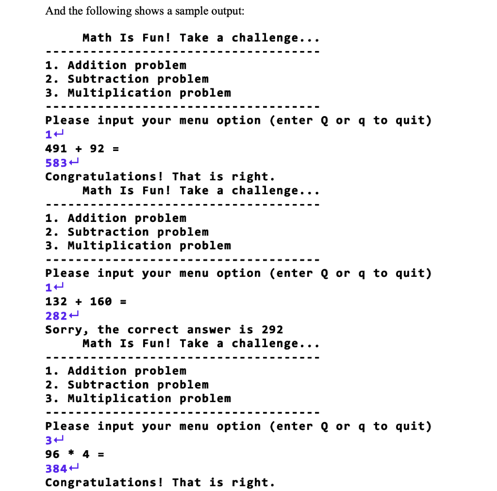 Solved Math Is Fun! Take a challenge... -- - - - - - - - - - | Chegg.com