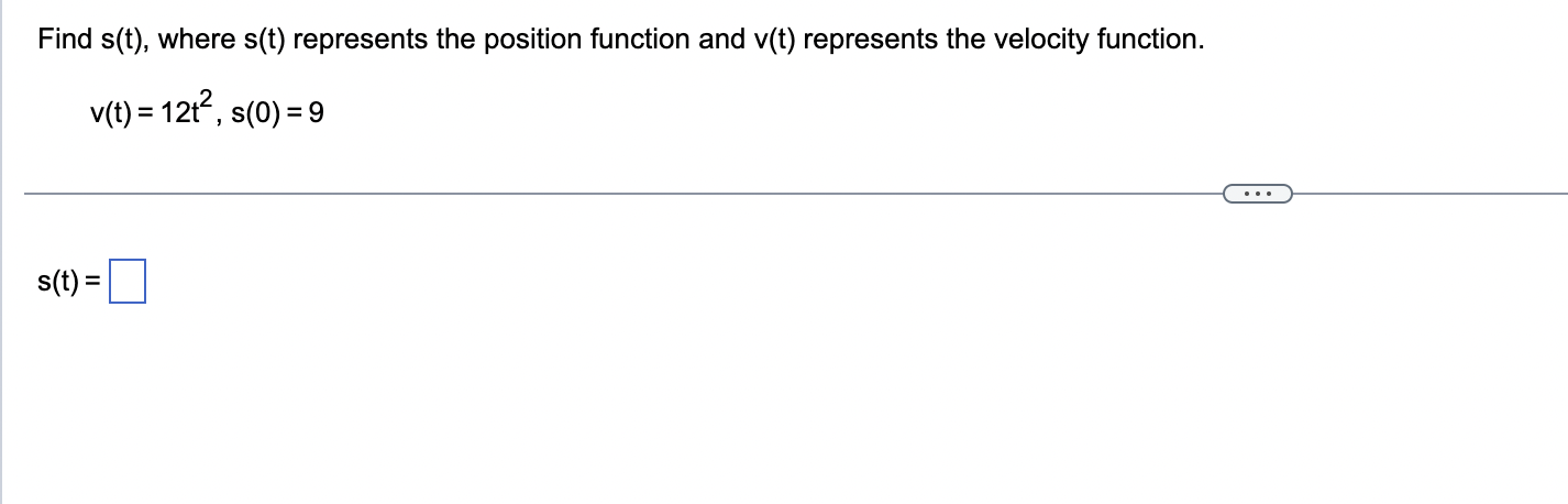 Solved Find s(t), where s(t) represents the position | Chegg.com