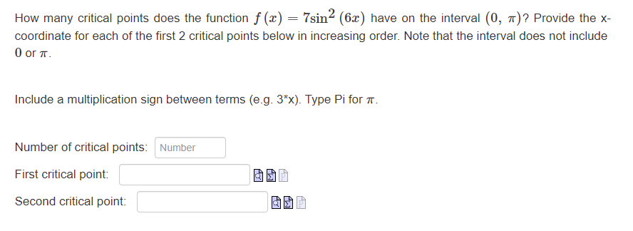 Solved How many critical points does the function | Chegg.com