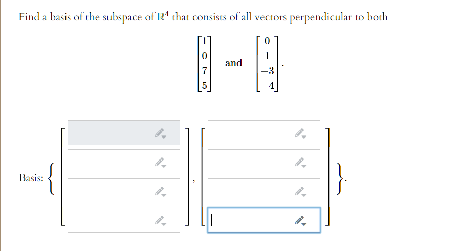 Solved Find a basis of the subspace of R4 that consists of | Chegg.com