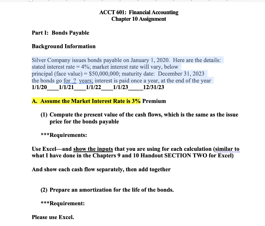 Solved ACCT 601: Financial Accounting Chapter 10 Assignment | Chegg.com