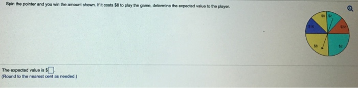 Solved Spin the pointer and you win the amount shown. fit | Chegg.com