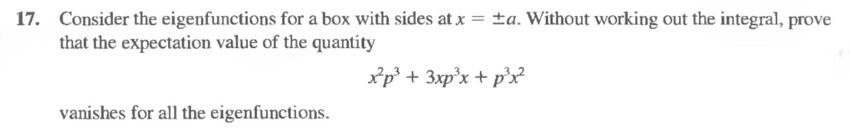 17. Consider the eigenfunctions for a box with sides | Chegg.com