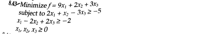 Solved Section 8.5 The Simplex Method Solve the following | Chegg.com