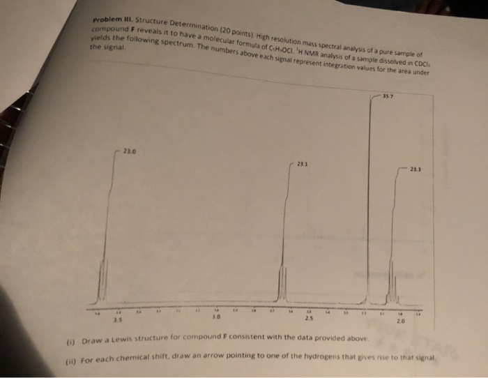 Solved ucture Determination (20 paints). High resolution | Chegg.com