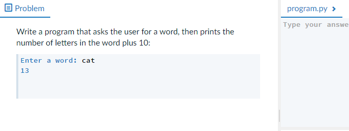 Solved Problem Programpy Type Your Answer To Write A 