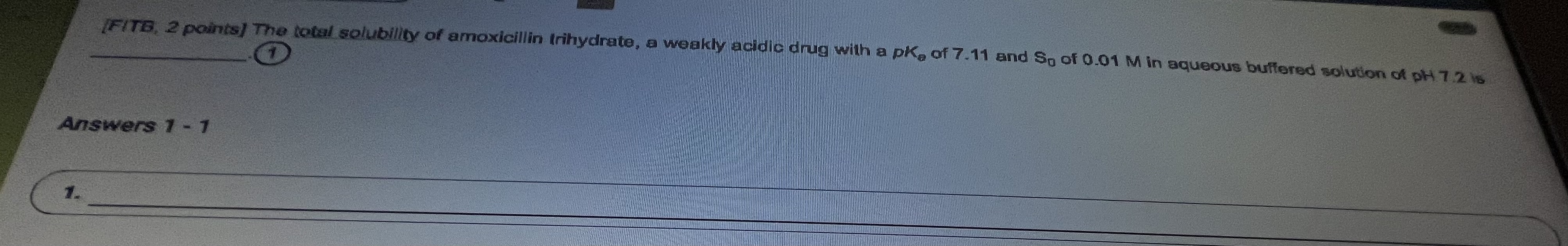 Solved (1) Answers 1-1 | Chegg.com