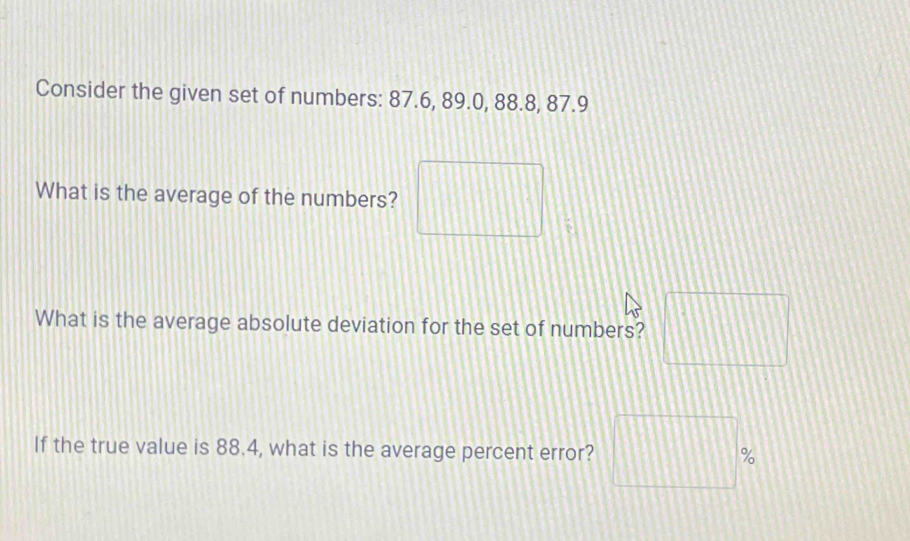 Solved Consider The Given Set Of Numbers