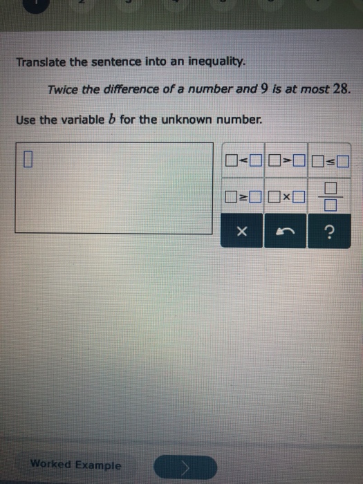 Solved Translate the sentence into an inequality. Twice the | Chegg.com Solved Translate the sentence into an inequality. Twice the | Chegg.com