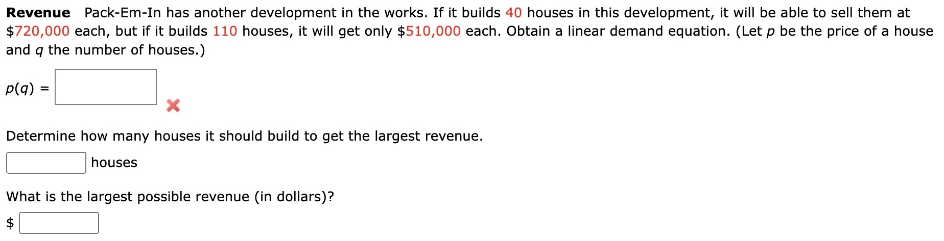 Revenue Pack-Em-In has another development in the | Chegg.com