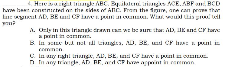Solved 4 Here Is A Right Triangle Abc Equilateral