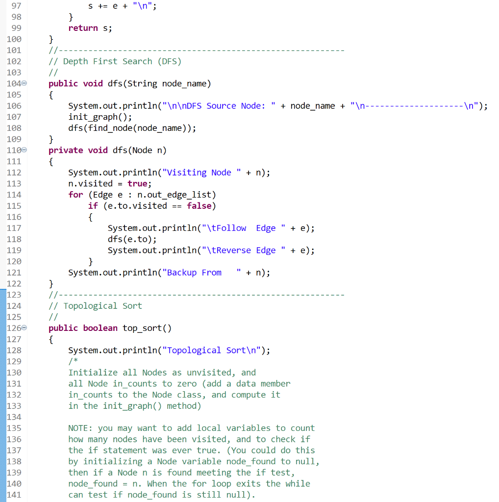 Please answer each comment that is given on the | Chegg.com