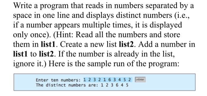 Solved Write a program that reads in numbers separated by:a | Chegg.com