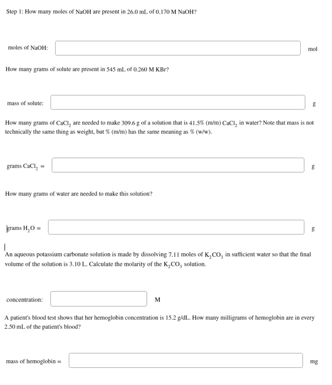 Solved Step 1: How many moles of NaOH are present in 26.0 mL | Chegg.com