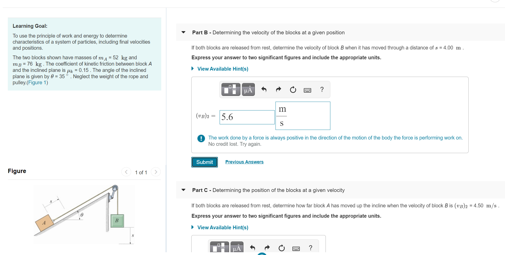Solved Learning Goal: Part B - Determining the velocity of | Chegg.com
