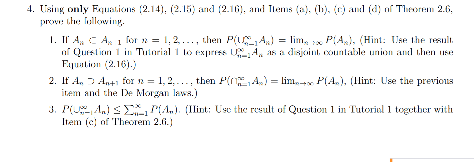 Solved 4. Using only Equations (2.14), (2.15) and (2.16), | Chegg.com