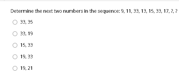 Solved Determine the next two numbers in the sequence: 9, | Chegg.com