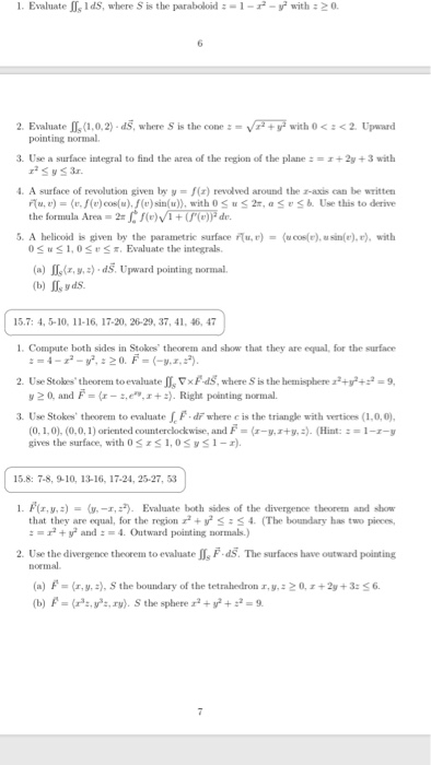 Solved 1 of 7 MATH 250: FINAL REVIEW, FALL 2018 13.1: 2-6, | Chegg.com
