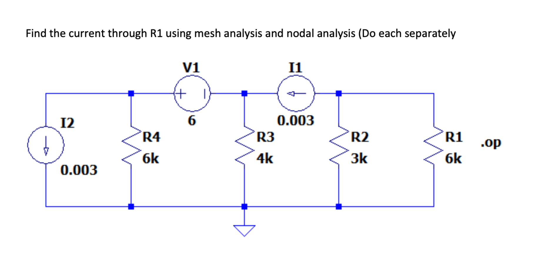 Solved Find the current through R1 using mesh analysis and | Chegg.com