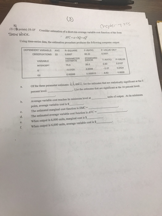 Solved Consider estimation of a short-run average variable | Chegg.com