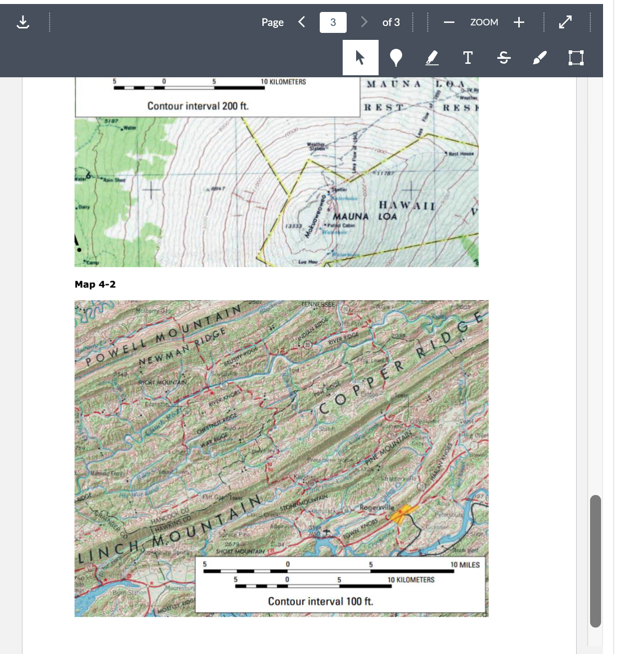 Solved Reference Map 4-2 on page 3. Use the graphic scale to | Chegg.com