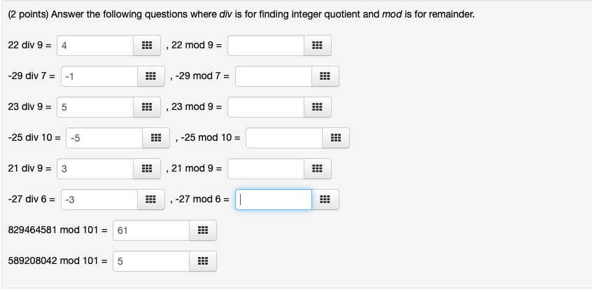 Solved (2 points) Answer the following questions where div | Chegg.com