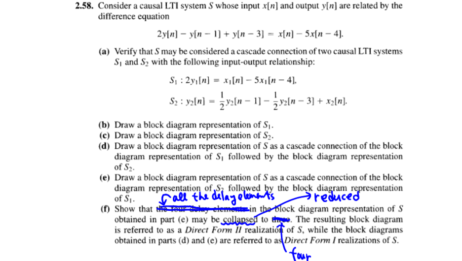 Solved 258 Consider A Causal Lti System S Whose Input X N 4070