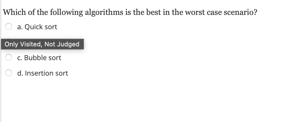 Solved When is an array to sort already sorted? a. When an | Chegg.com