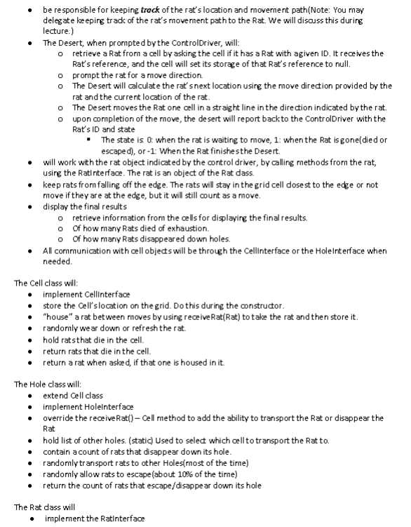 Solved General behavior and spe dicications of program. The | Chegg.com