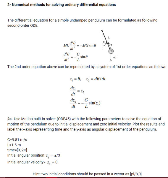 Solved Need MATLAB help with this question. Unsure of how to | Chegg.com