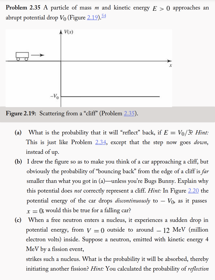 Solved 2. For the step potential V(x)={0V0x≤0x>0 with V0>0 | Chegg.com