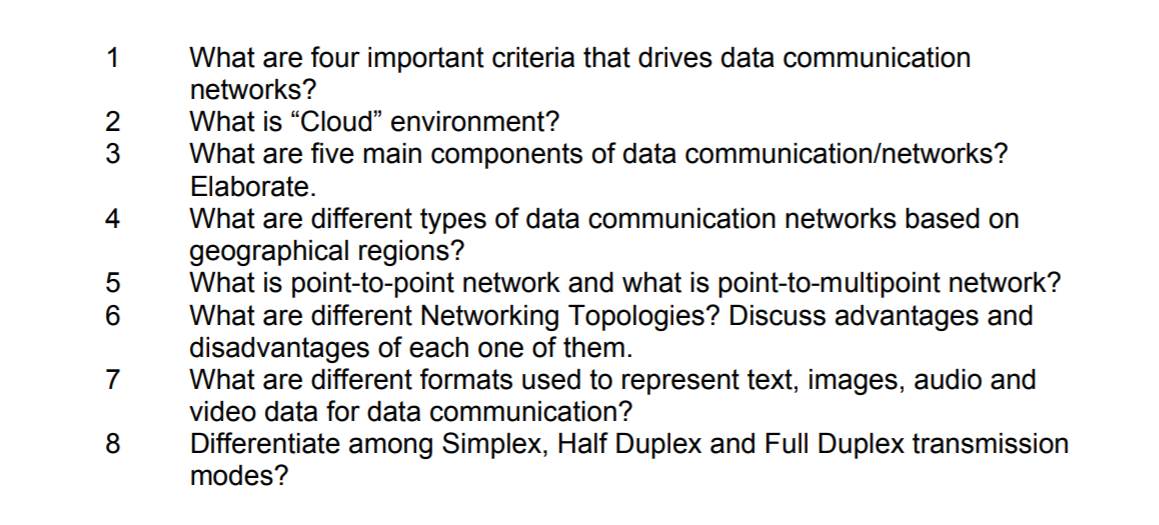 Solved 1 WN 4 What are four important criteria that drives | Chegg.com