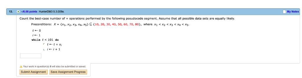 Solved Count The Best Case Number Of Operations Performed 2008