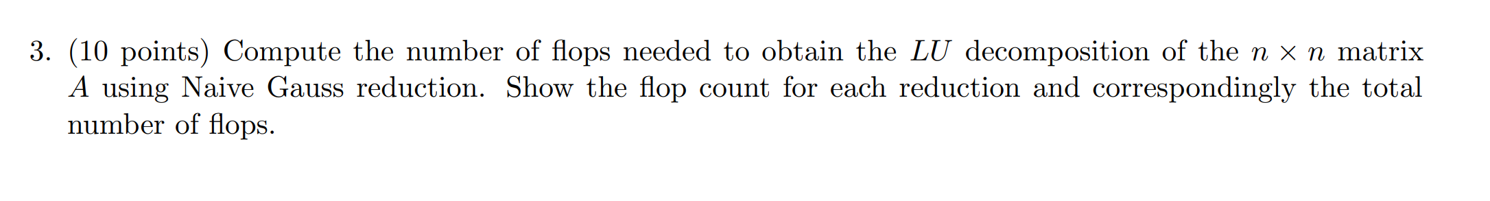 Solved Exercise 2 (20 points) Consider the n×n square matrix | Chegg.com