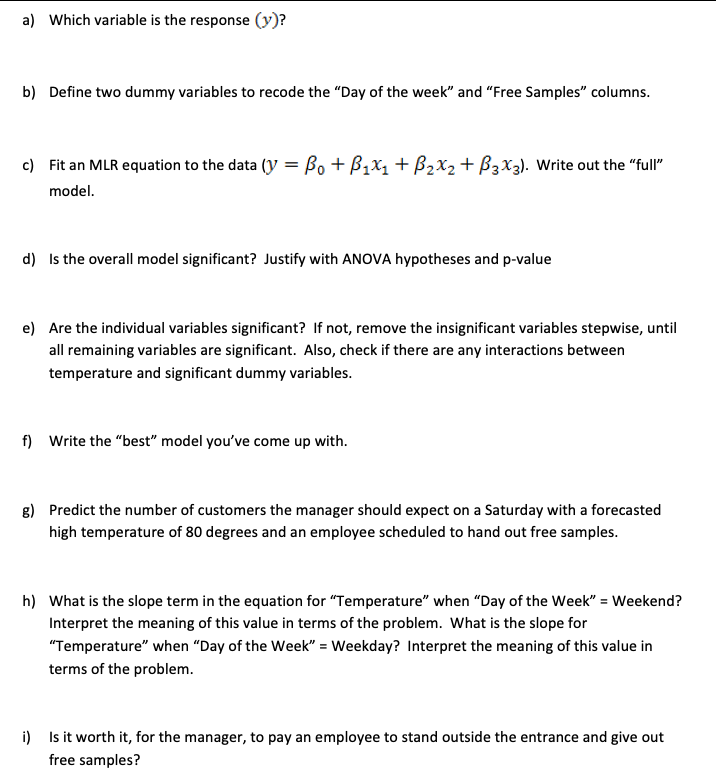 Solved A manager at an ice cream store is trying to | Chegg.com