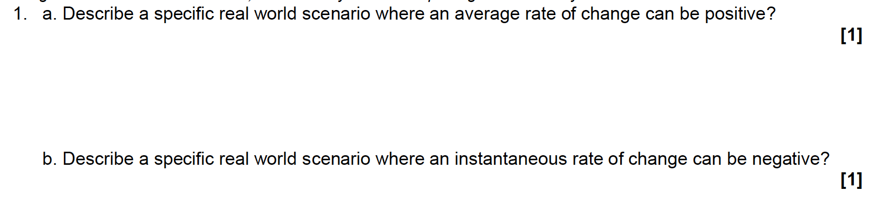 Solved b. Describe a specific real world scenario where an | Chegg.com