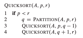 Solved Using the QuickSort algorithm above, prove and derive | Chegg.com
