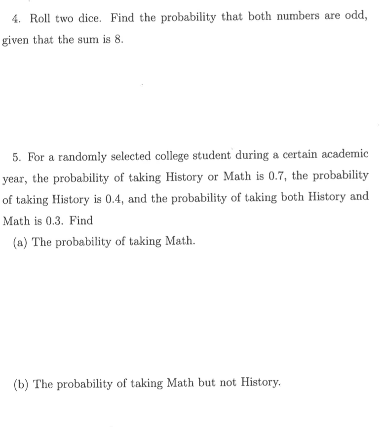 Solved 1. ﻿Roll two dice. Find the probability that both | Chegg.com