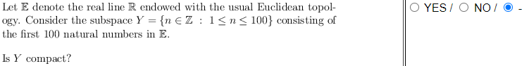 Solved Let E denote the real line R endowed with the usual | Chegg.com