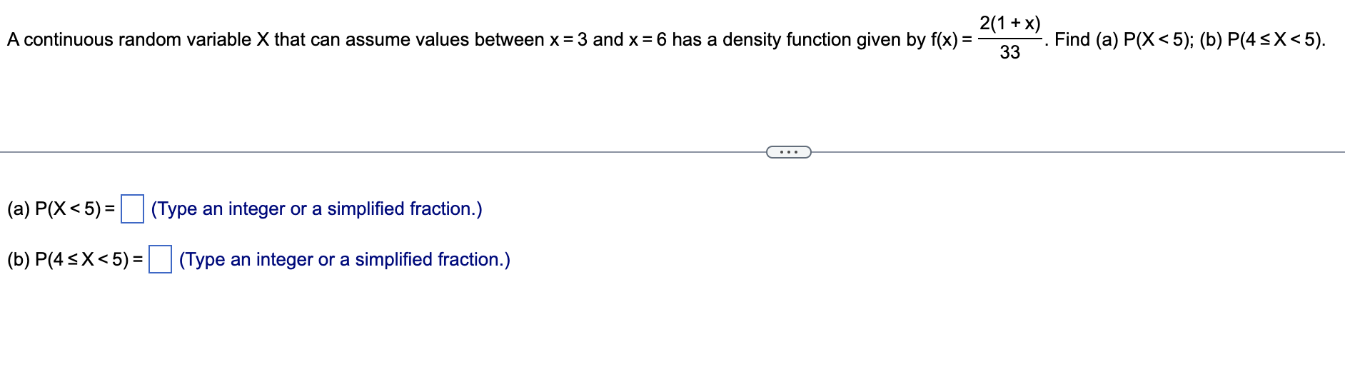 Solved A Continuous Random Variable X That Can Assume Values